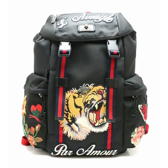 Gucci | Bags | Gucci Embroidered Tiger Backpack | Poshmark